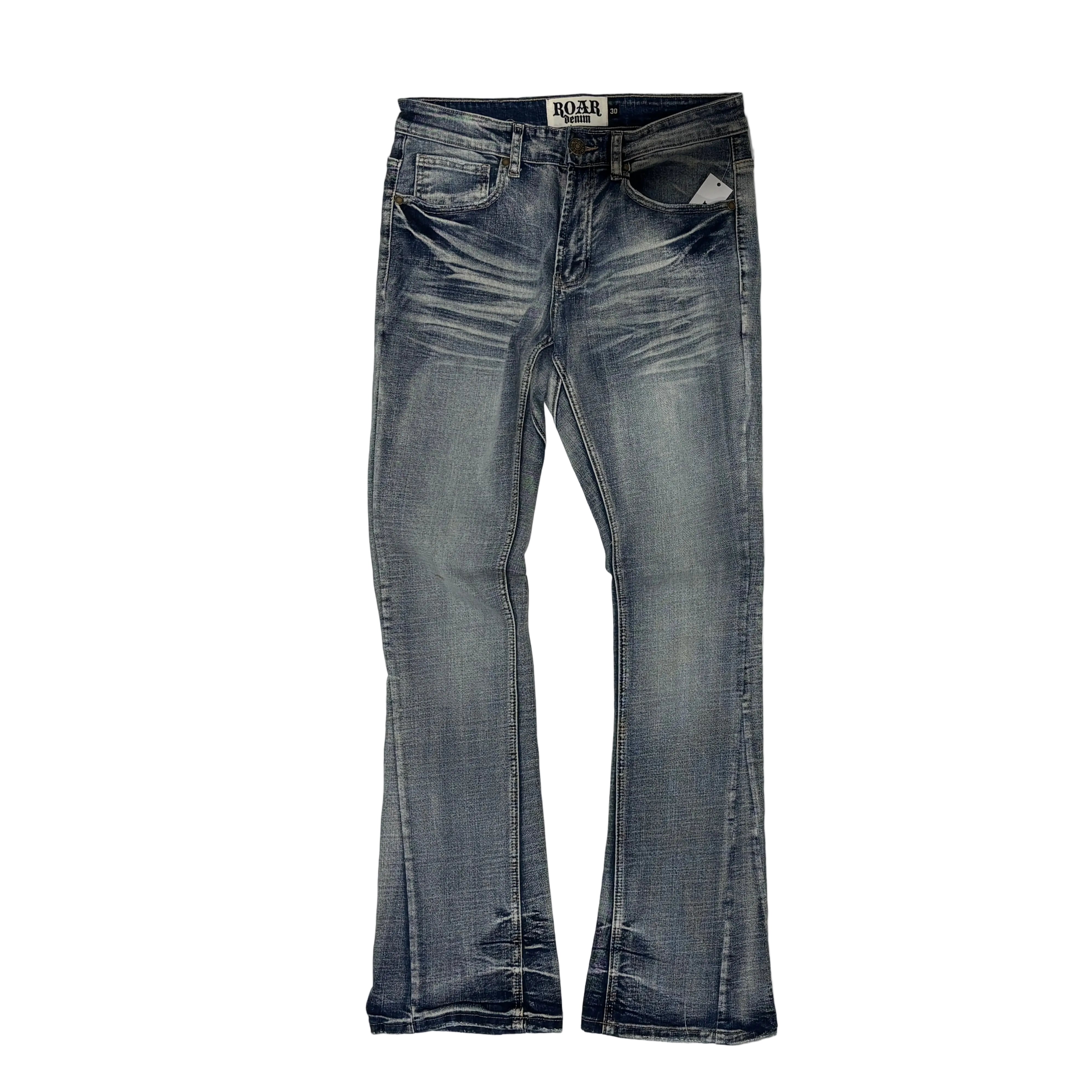 Flared Fit Denim Sand Blue Wash – Survival Clothing & Footwear